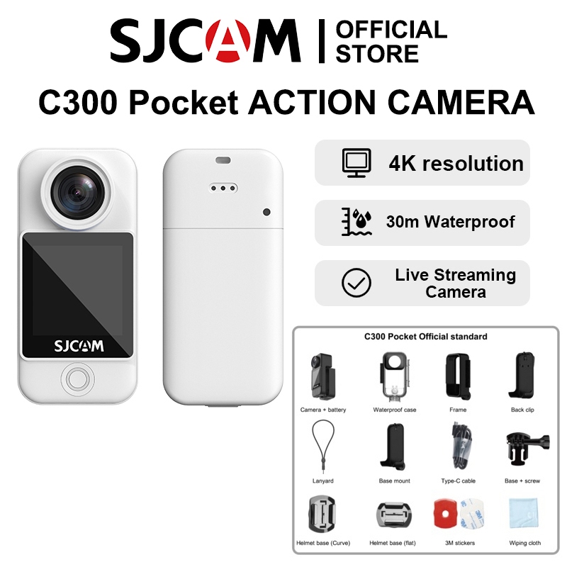 SJCAM C300 Vlog Action Camera 4K/30FPS Dual Screen 5G/2.4G WiFi Sports ...
