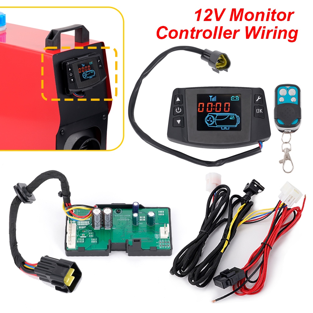 12V 24V 5KW Air Diesel Heater LCD Monitor Switch Control Controller ...