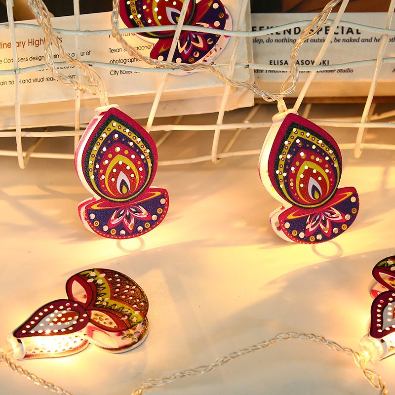 New Diwali Decoration Lights USB & Battery Deepavali Fairy LED Light Candle Shape Festival ...