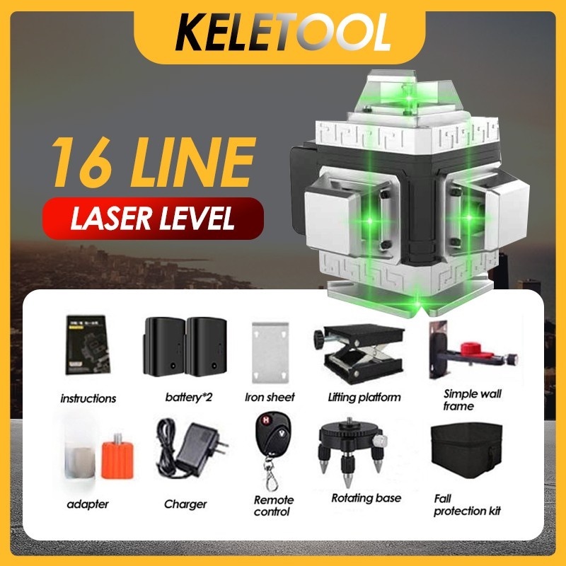 8/12/16 Lines Indoor and outdoor laser level 360 Horizontal Vertical ...