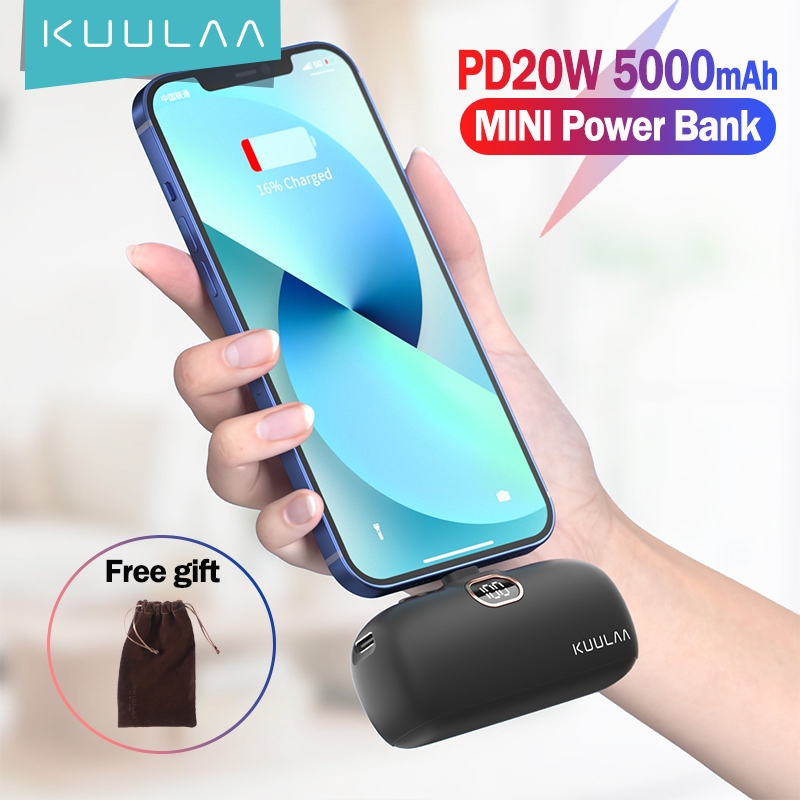 (SG Stock)KUULAA Mini PD 18W 20W Power Bank 5000mah Portable Charger ...