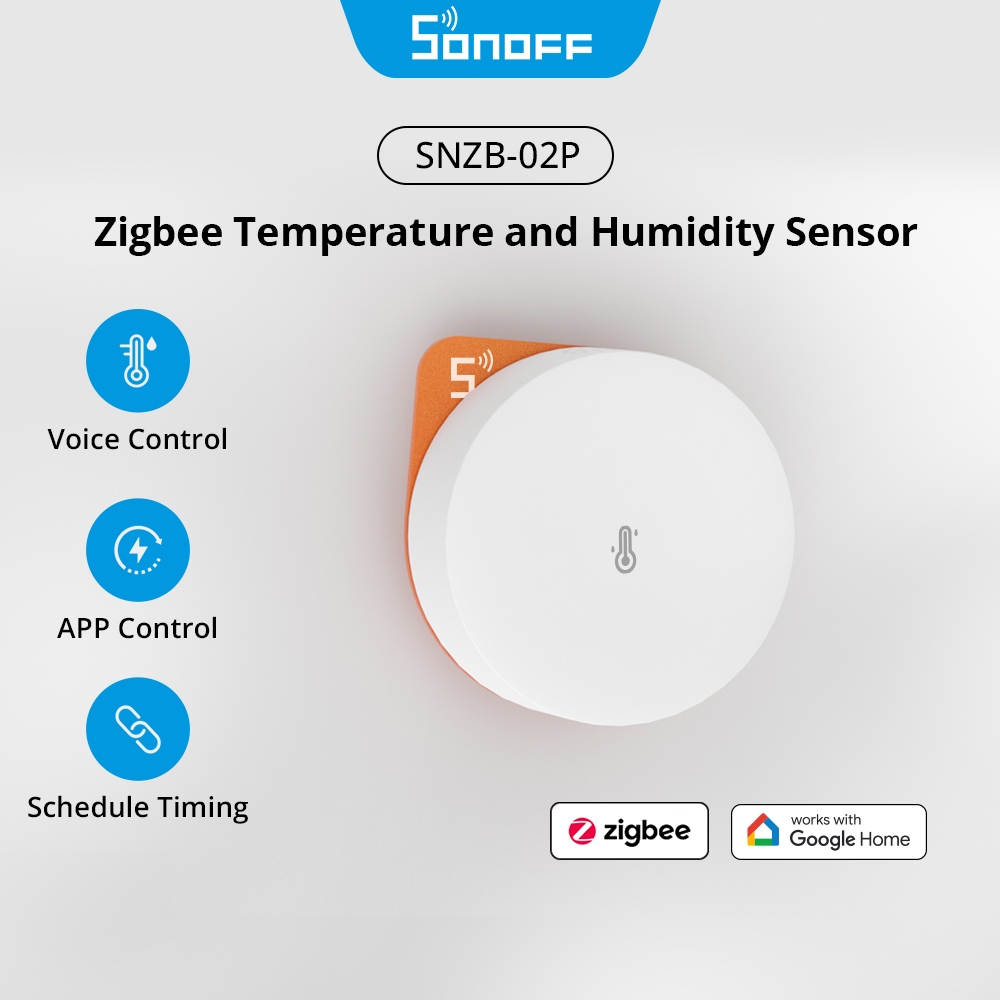 SONOFF Zigbee Temperature and Humidity Sensor SNZB-02P High-Accurate ...