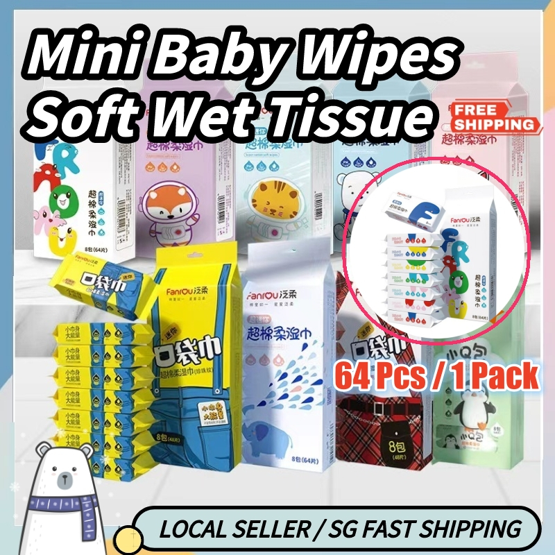SG Stock Mini Baby Wipes | Wet Wipes | Wet Tissue Soft Wet Tissue Wipes ...