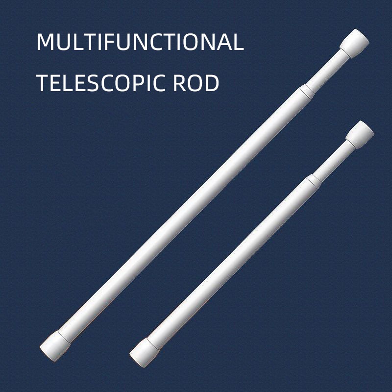 Curtain Telescopic Rod Perforation-Free Balcony Clothes Drying Single ...