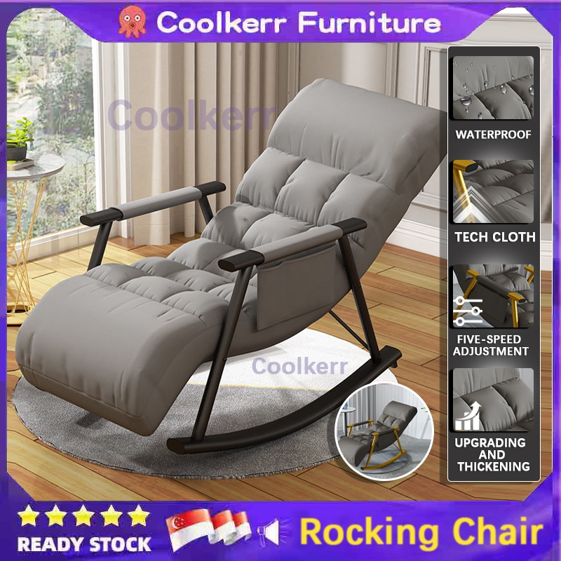 🔥SG Ready Stock🔥Upgrade Lazy Rocking Sofa Chair Adult Armyest Thickened ...