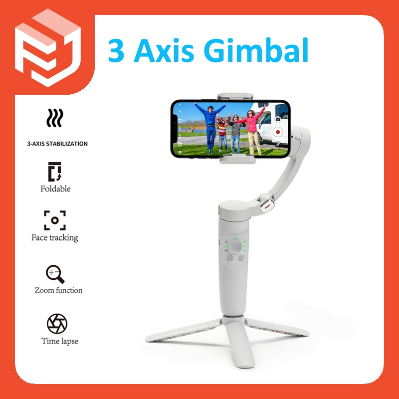 3 Axis Gimbal Stabilizer for phone Anti-Shake Selfie Stick Tripod Stick ...