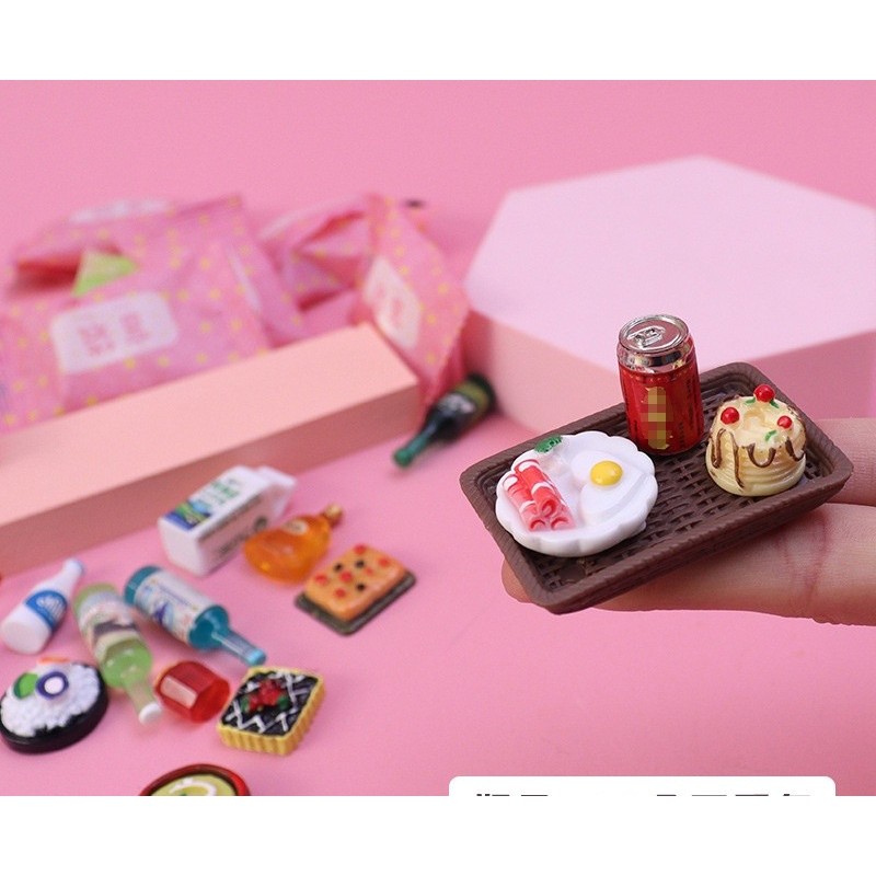 Miniature Food Toys Supermarket Small Blind Bag Mini Bottle diy Mini ...