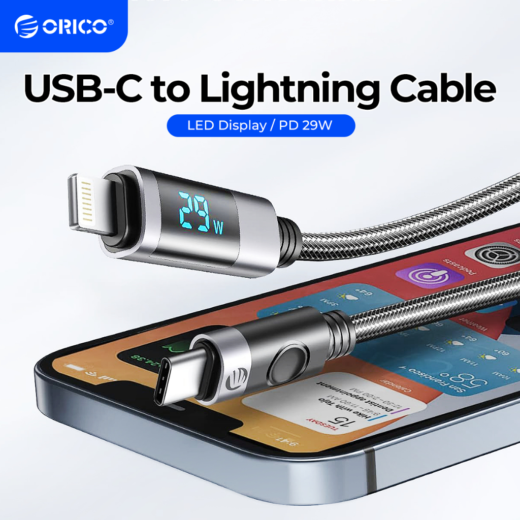 ORICO USB C To Lightning Charging Cable C Port Data Cord PD29W Fast ...