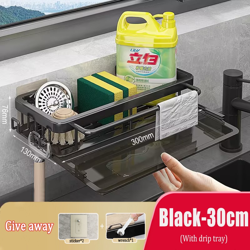 MEIDOO Kitchen Rack Multi-function Storage Rack Free Drilling Seasoning ...