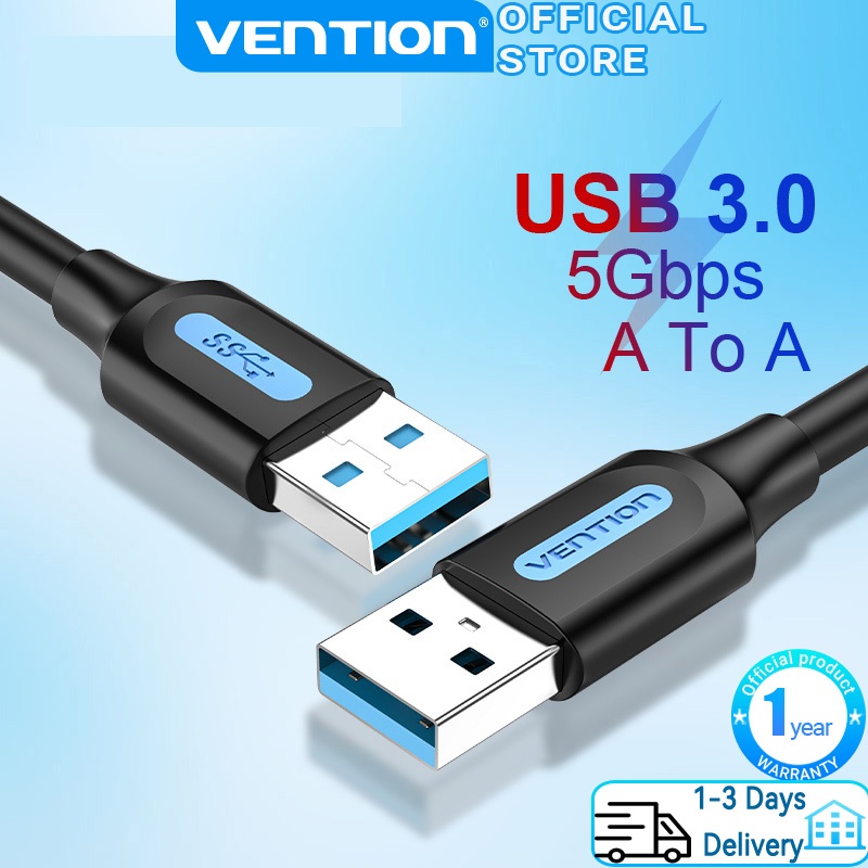 Vention USB A Cable Male to Male 2A USB3.0 5Gbps High Speed USB Cable ...