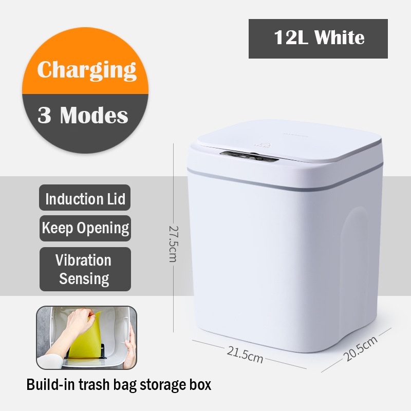 【SG READY STOCK】Smart Sensor Dust Bin Smart Waste Infrared Motion ...
