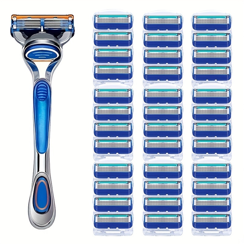 Classic Five-Layer Blue Manual Safety Razor, Suitable for Fusion ...