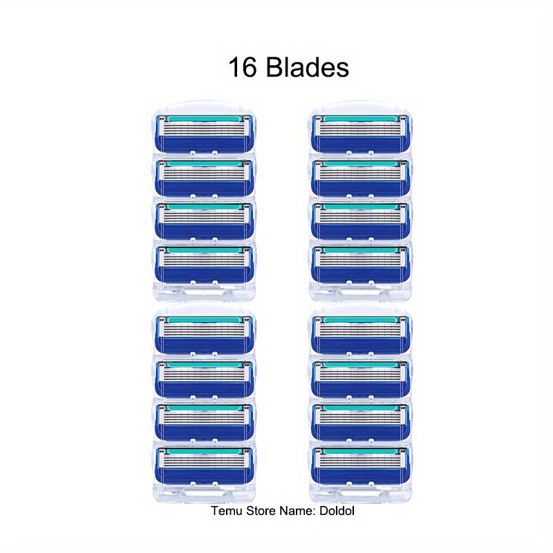 Classic Five-Layer Blue Manual Safety Razor, Suitable for Fusion ...