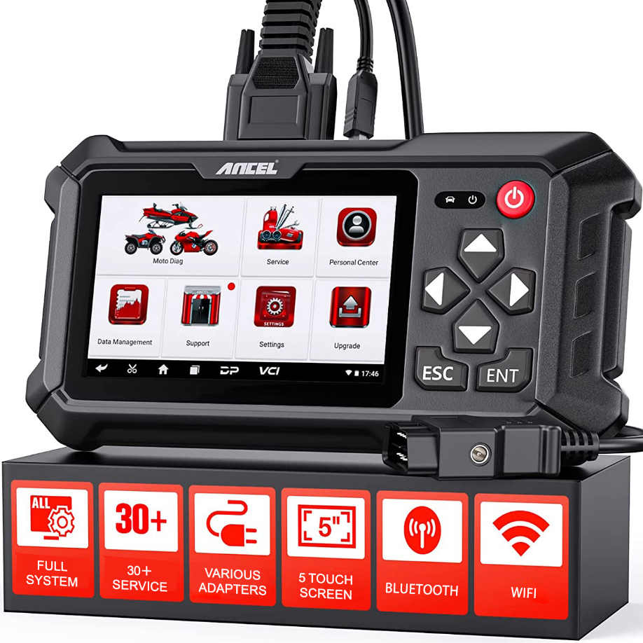 ANCEL MT500 Professional Motorcycle Obd2 Scanner Motorcycle Scanner ...
