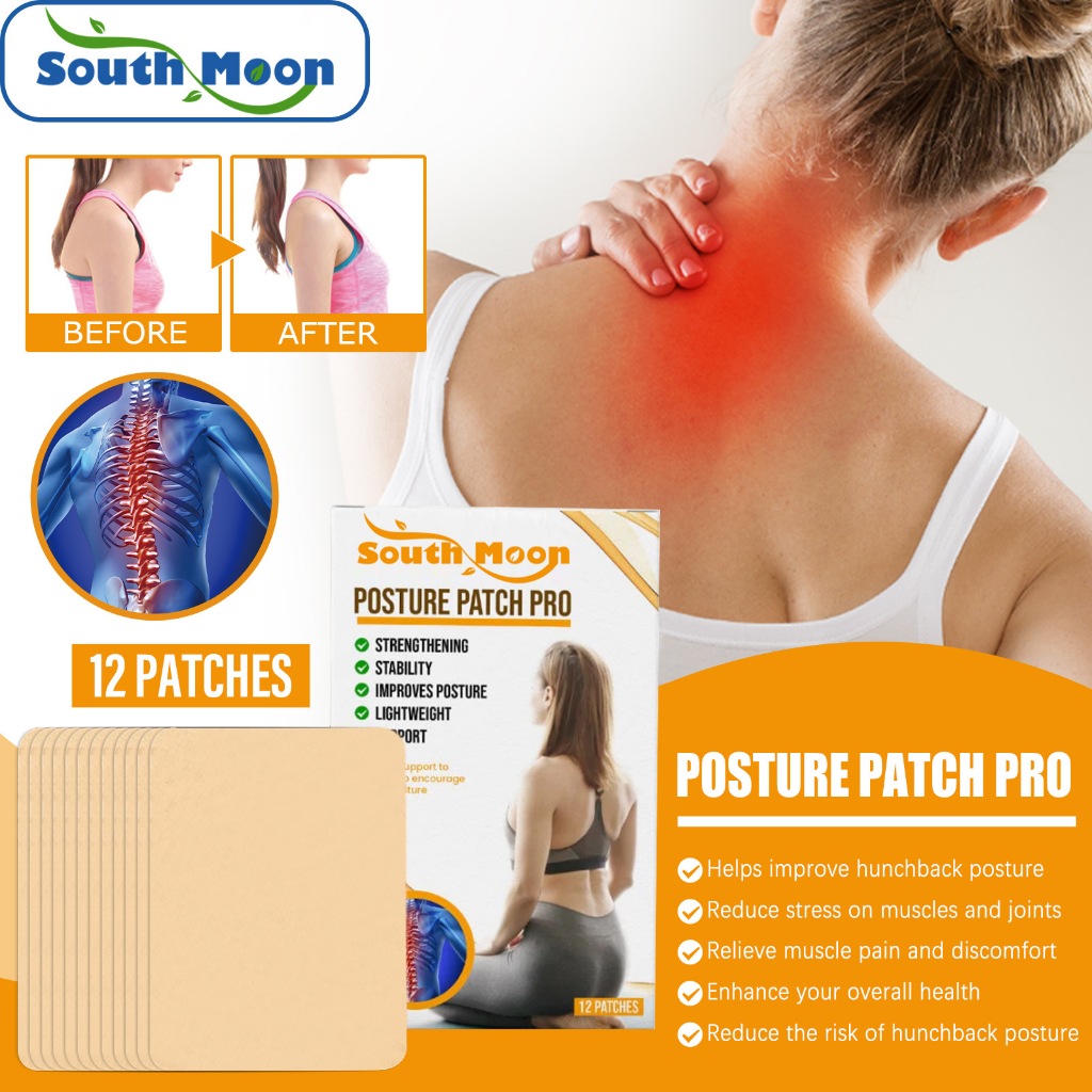 South Moon Posture Patch Pro 12patches Corrective Body Care Strips ...