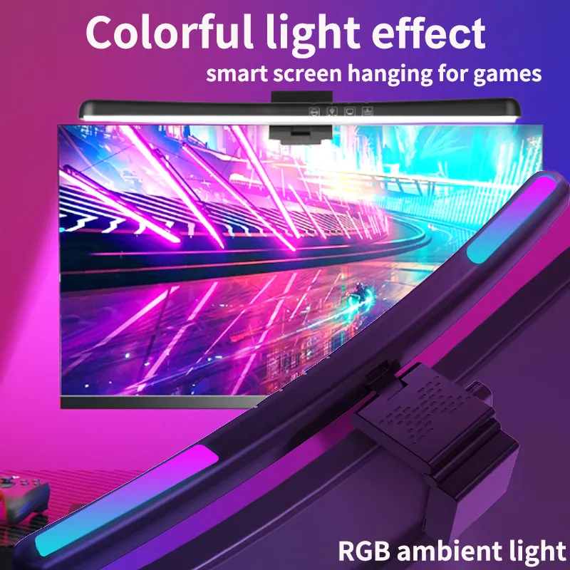 CANMEIJIA Computer Monitor Light bar Adjustable Reading Light Curved ...