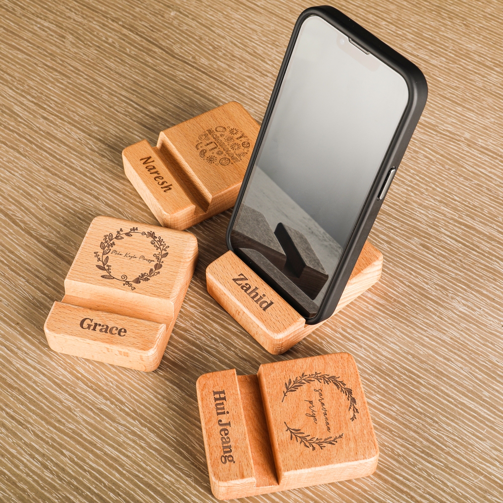 Harbour life Personalized Wood Engraving Phone stand Phone holder ...