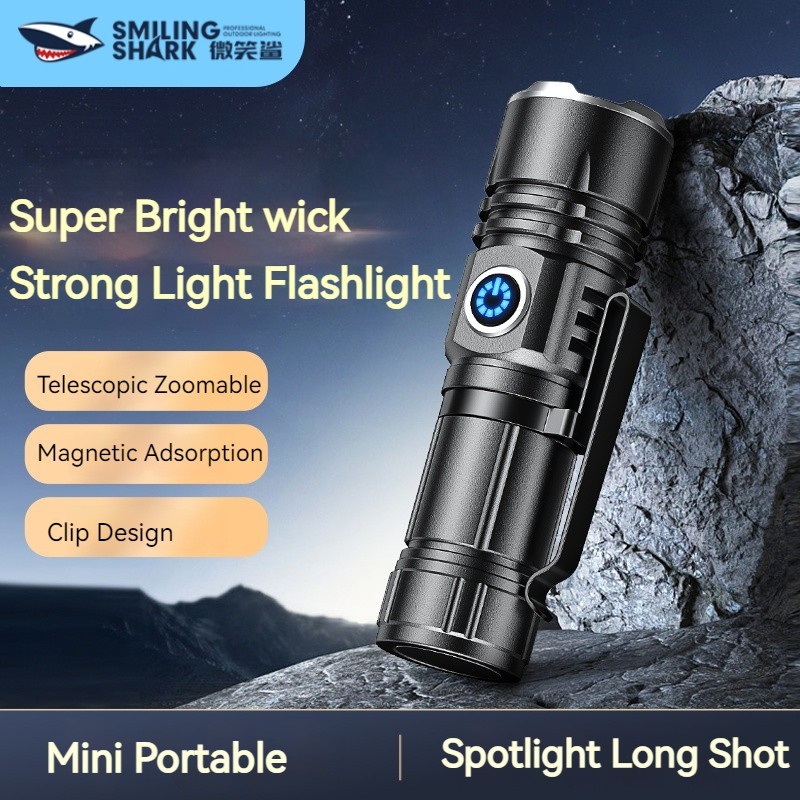 Smiling Shark SD5031 Mini Torchlight Super Bright Flashlight Portable ...