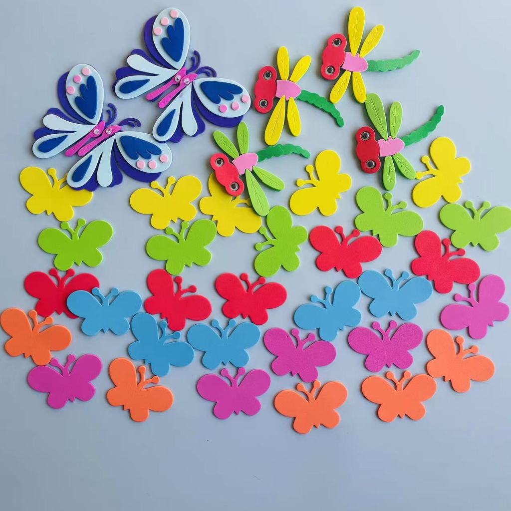 EVA Foam insect butterfly Craft 3D Wall Decoration classroom blackboard ...