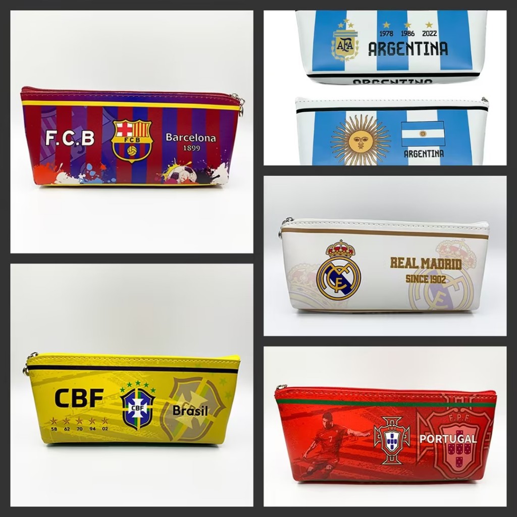 Free Shipping Football Club Stationery Bag 22 * 9cm World Cup National ...