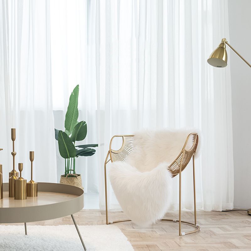 White Curtain Living Room Screen Curtain Linen Screen Hook Window ...