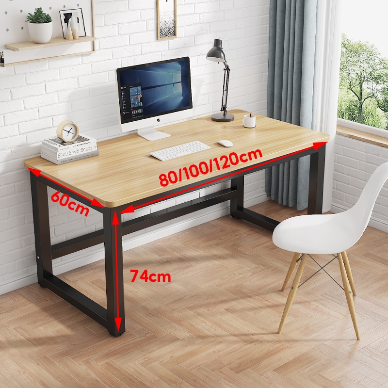 【SG】Study Table Computer Table PC Desk offic Desk 80/100/120cm | Shopee ...