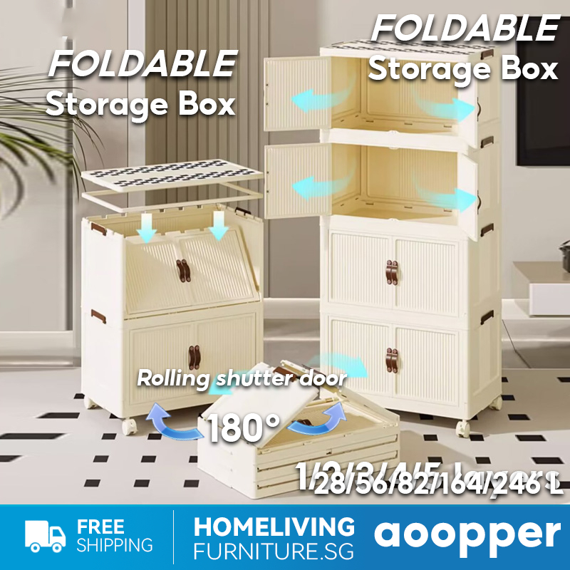 Foldable Household Storage Box Multi-layer Wardrobe Clothes Books Toys ...