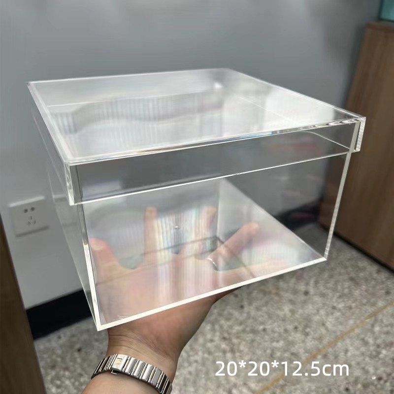 Large Square Acrylic Transparent Box High-End Souvenir Crystal Box 20 ...