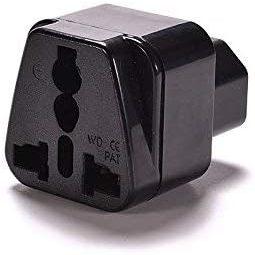 IEC C14 to Universal Female AU US UK EU C13 &1 (2in1) Adapter Power ...