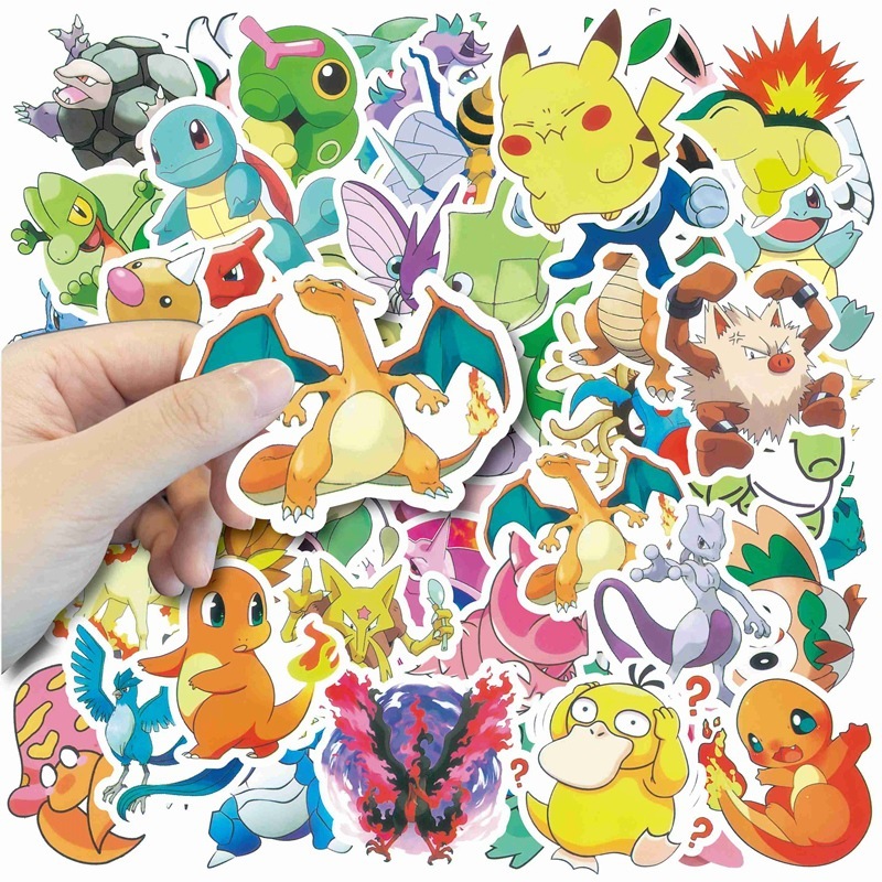 100 Sheets Non-Repetitive Cartoon Q Version Sanrio Graffiti Stickers ...