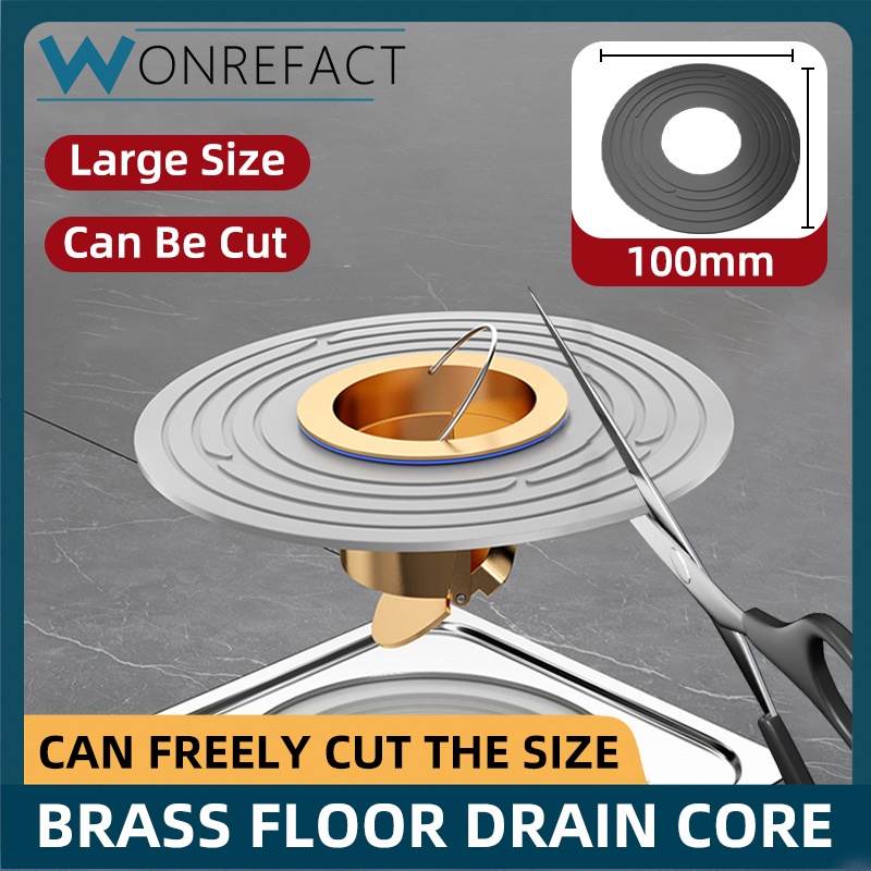 Bathroom Brass Floor Drain Core Insect Resistant Odor Hair Interception ...