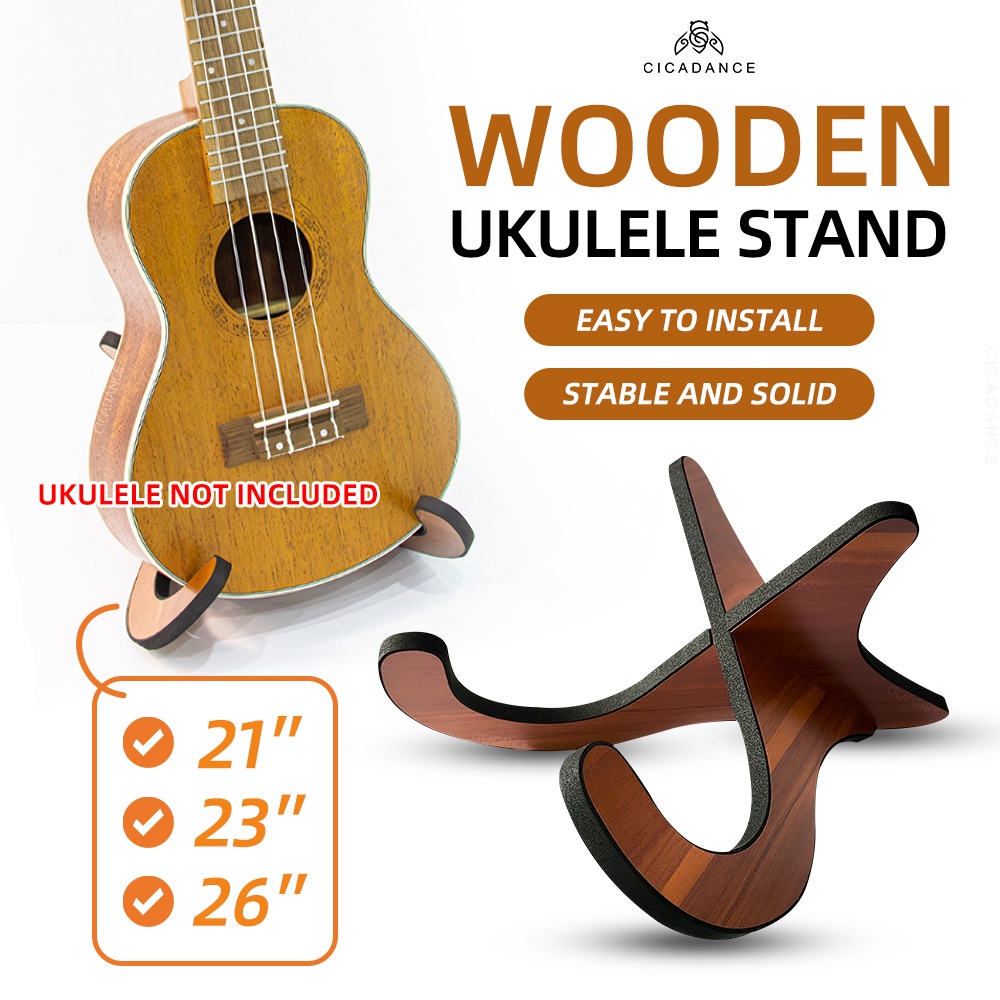 Foldable Ukulele Wooden Stand Stable X-shaped Ukelele Display Holder ...