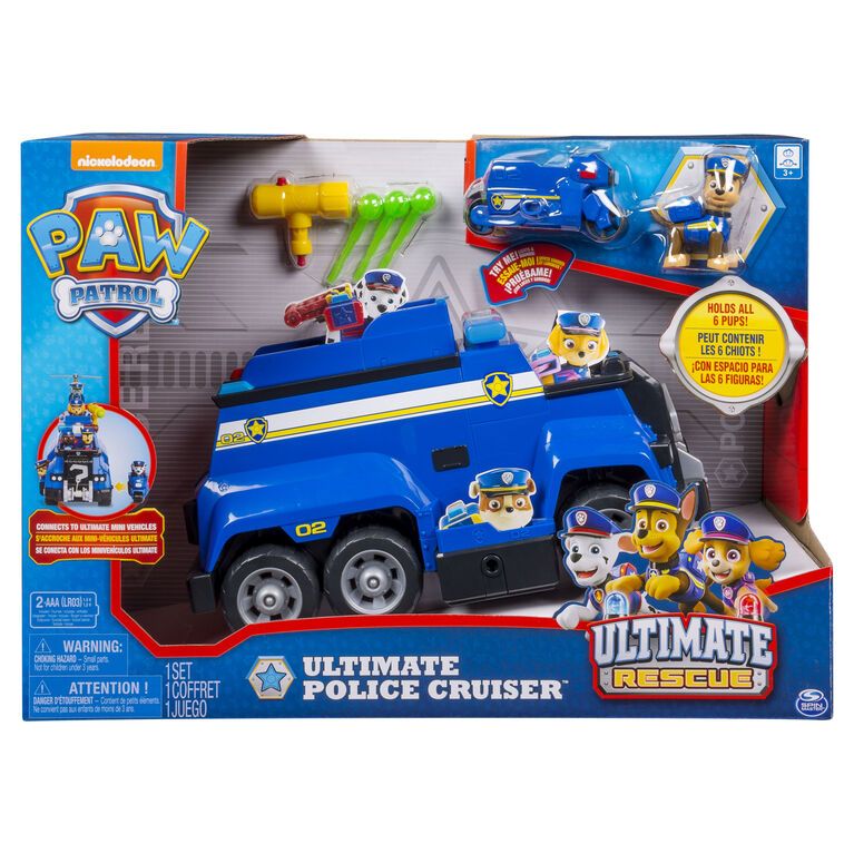 PAW Patrol Ultimate Rescue - Chase's Ultimate Police Cruiser with ...