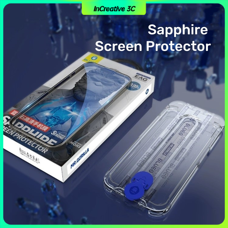 Blueo Sapphire clear Screen Protector compatible for iPhone 15 14 16 ...