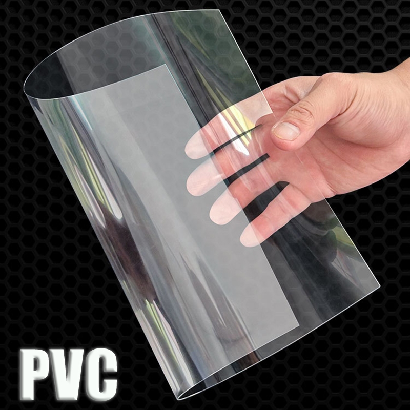10PCS High Transparent PVC Board 0.3mm-2mm Thick Plastic Sheet Rectangular Hard Board Plastic ...