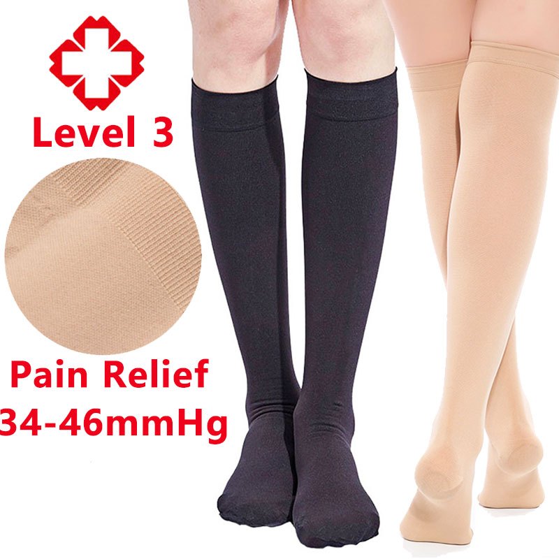 Pressure Level 3 Compression Socks Varicose Veins Socks Unisex ...