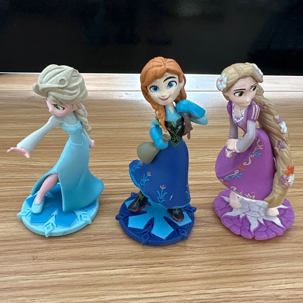 10cm Frozen The Snow Queen Princess Anna Elsa Action Figure Kristoff ...
