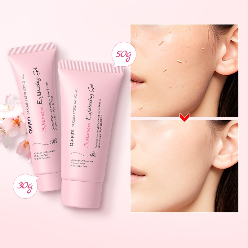Remove Dead Skin Exfoliating Gel - QUIYUM Sakura 3 Minutes Exfoliating ...