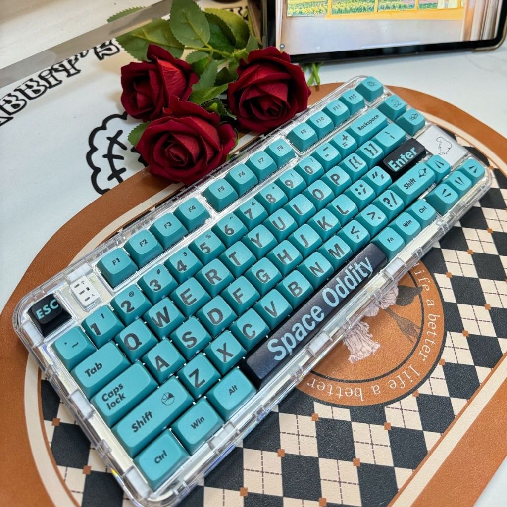 Blue Big Letter Keycaps PBT Dye-sub XDA Profile Keycap Custom Keycaps ...