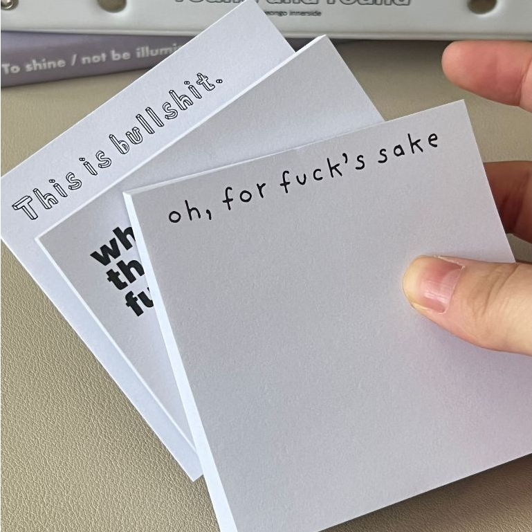 Ohaya 丨 Fun Note Paper 丨 50 Sheets Note Pad ins Fun Working Popular ...