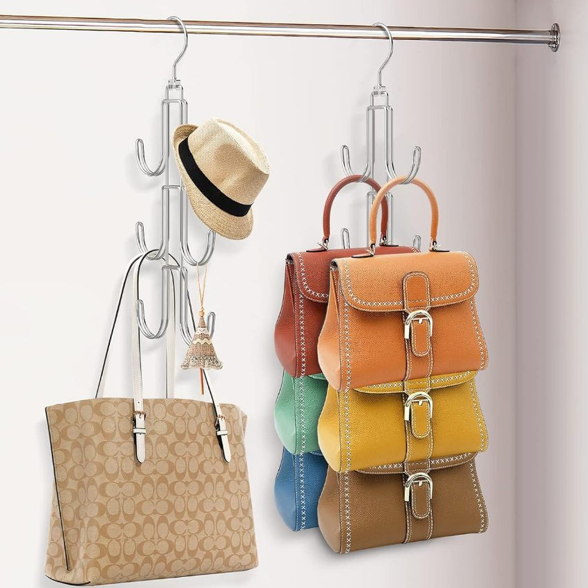 【SG Seller】Rotating Bag Hanger Multi-layer Hook Storage /Organiser ...