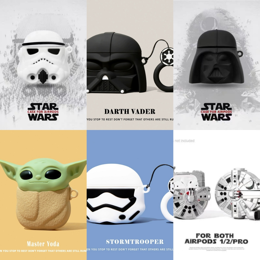 Star Wars Darth Vader Cute Airpods Case Stormtroo Airpods 4 Case ...