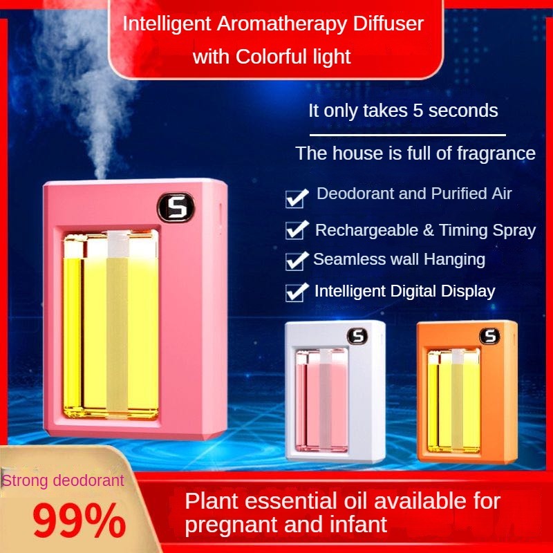 Intelligent Timing Spray Essential Oil Diffuser Digital Display ...
