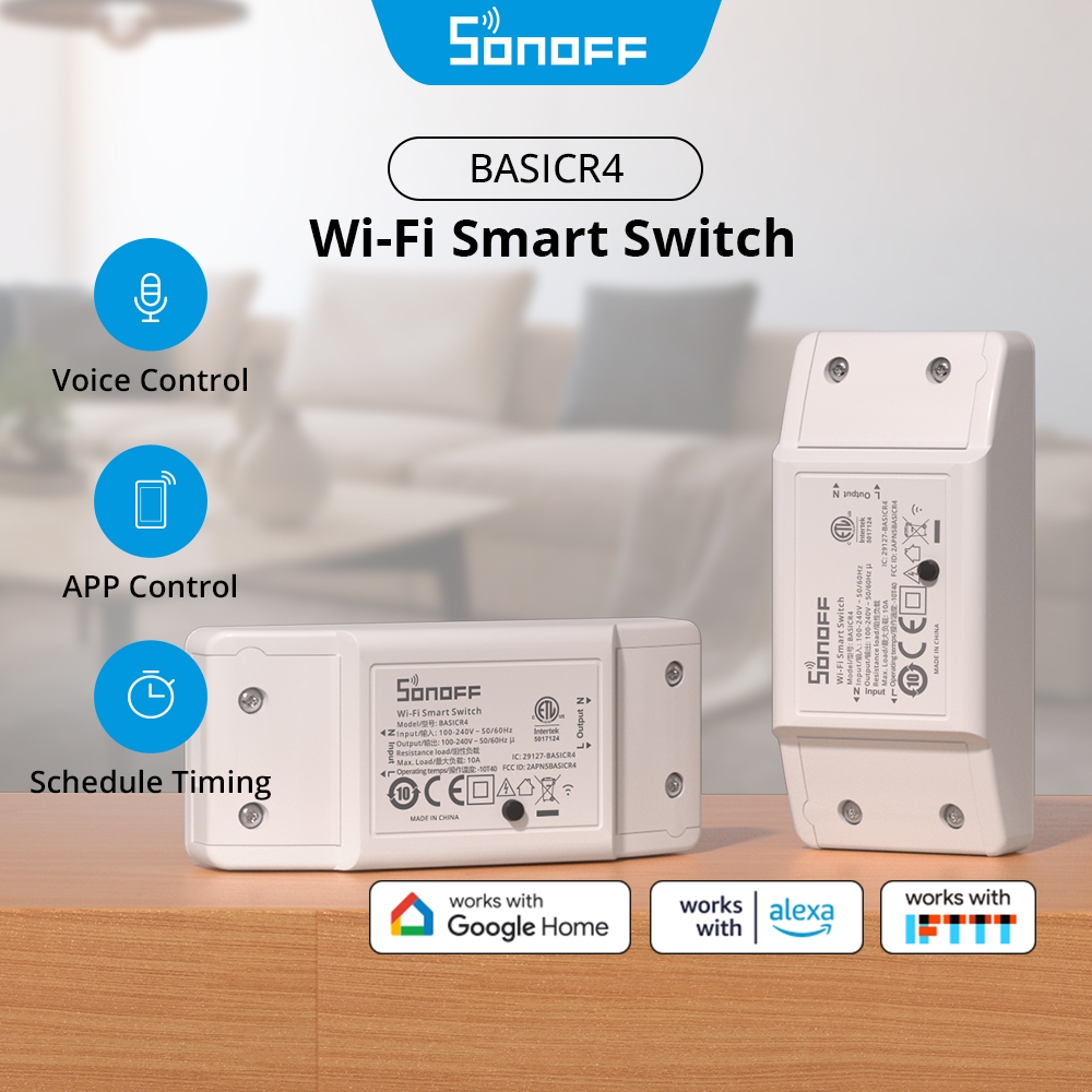 SONOFF BASICR4 Smart Switch with Maximize Utility Minimize Cost Newly Upgrade eWeLink APP Remote ...