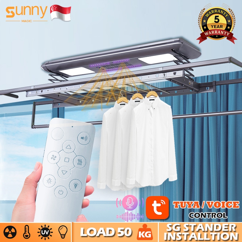 SUNNY Automated Laundry Rack Smart Laundry System With Standard ...