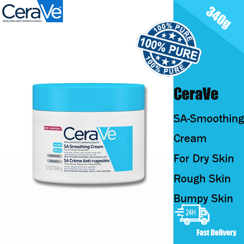 CeraVe SA Smoothing Cream for Rough and Bumpy Skin Moisturizing cream ...