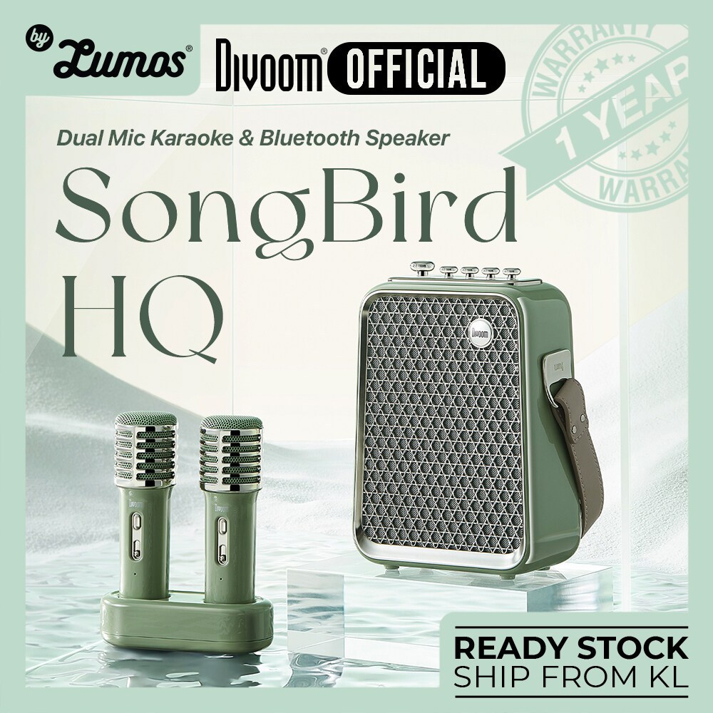 [READY STOCK] Divoom SongBird-HQ 50W Dual Mic Karaoke & Bluetooth ...