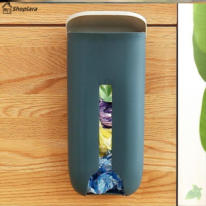 Wall Mounted Plastic Bag Holder Grocery Trash Bag Dispenser Plastic ...