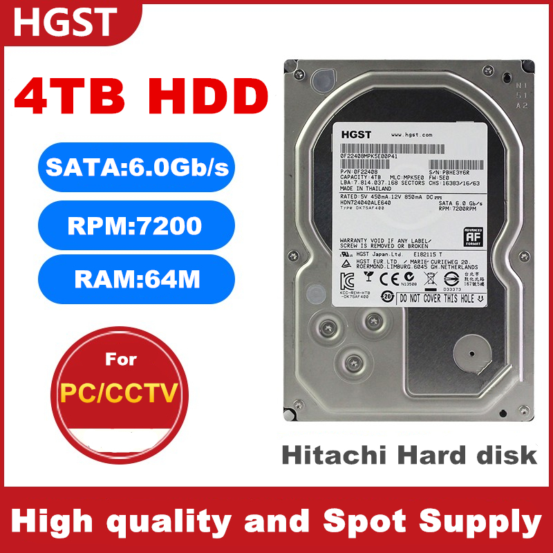 Hitachi HDD Hard disk 3TB 4TB 3.5 Inch NAS 3.5-Inch SATA Hard Drive ...