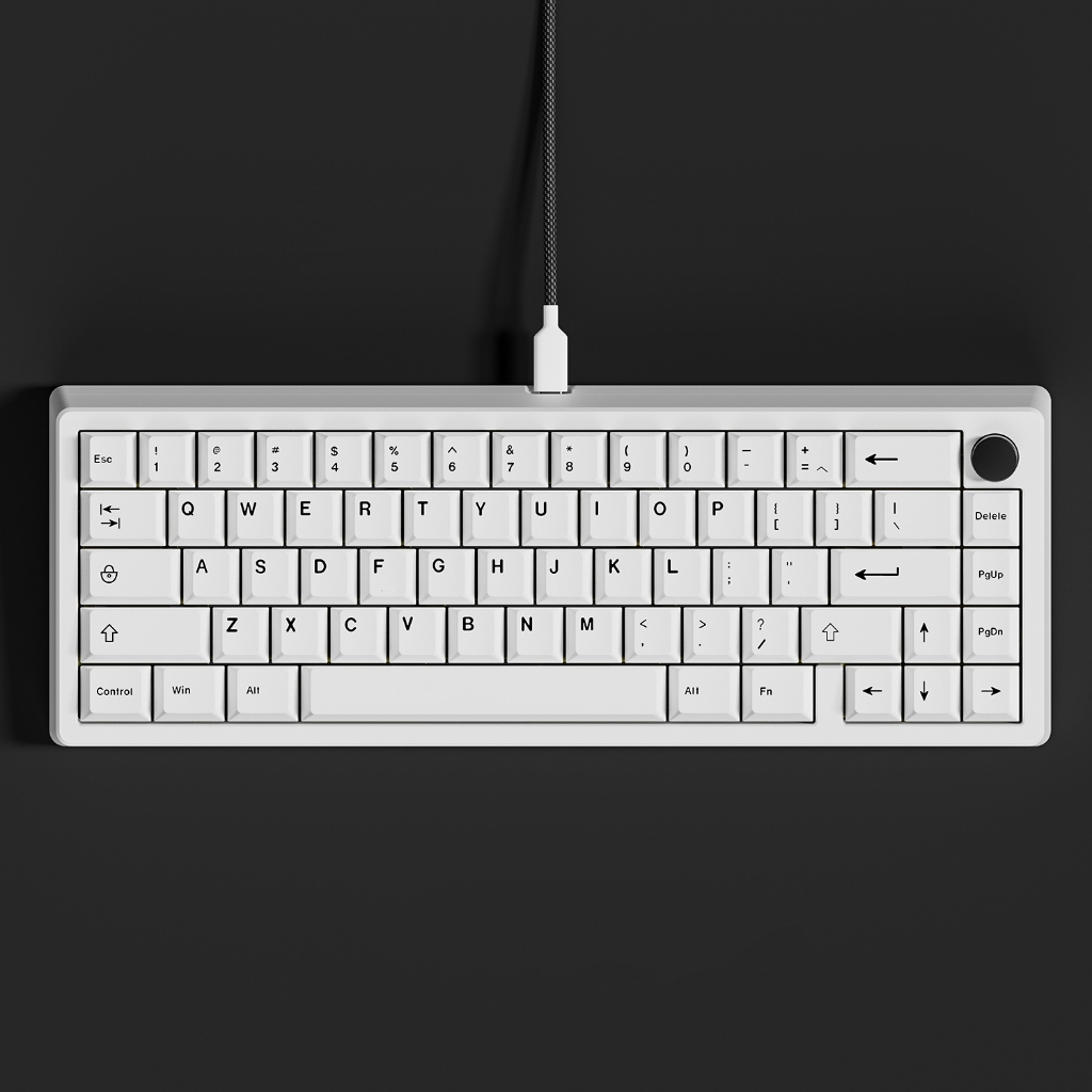 Minimal White Keycaps PBT Dye-sub Cherry Profile Keycap Custom Keycaps ...